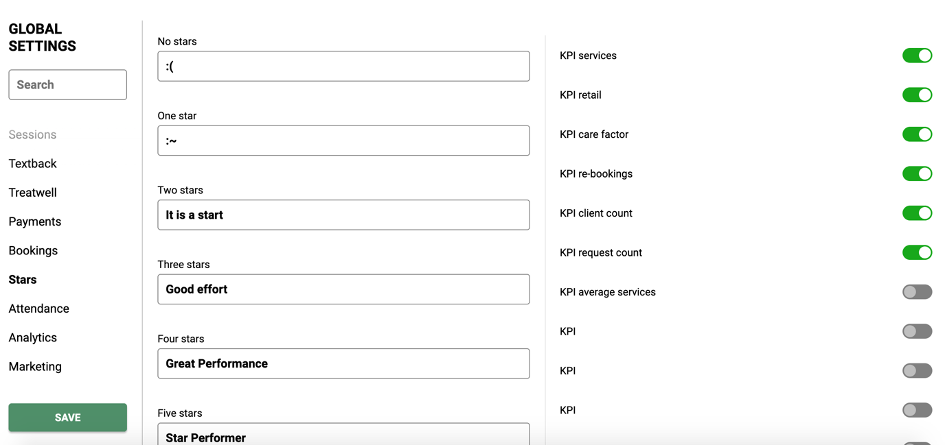 How do you set up team member KPI's?