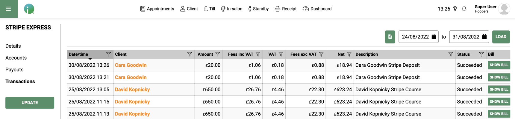 Your Stripe Express Account
