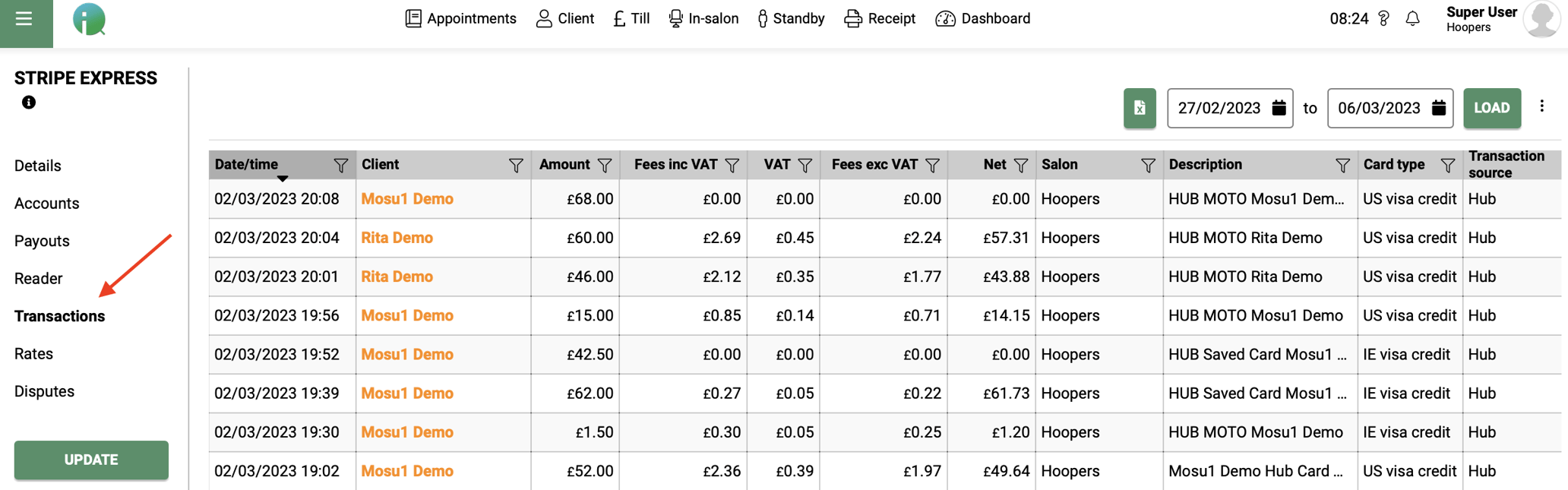 How to Cash-up with IQ Pay