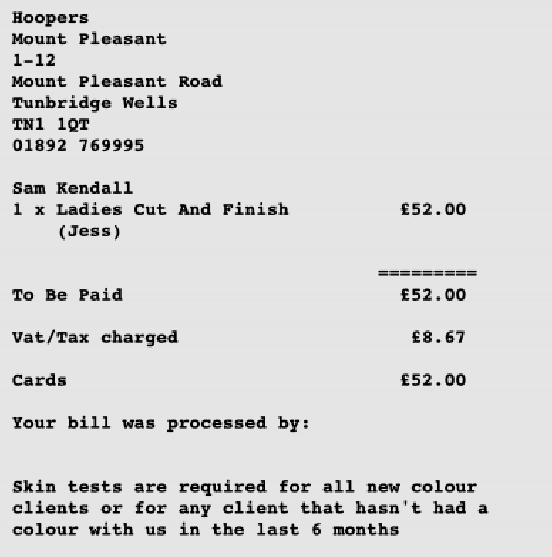 How do I give my client a receipt using IQ Pay?