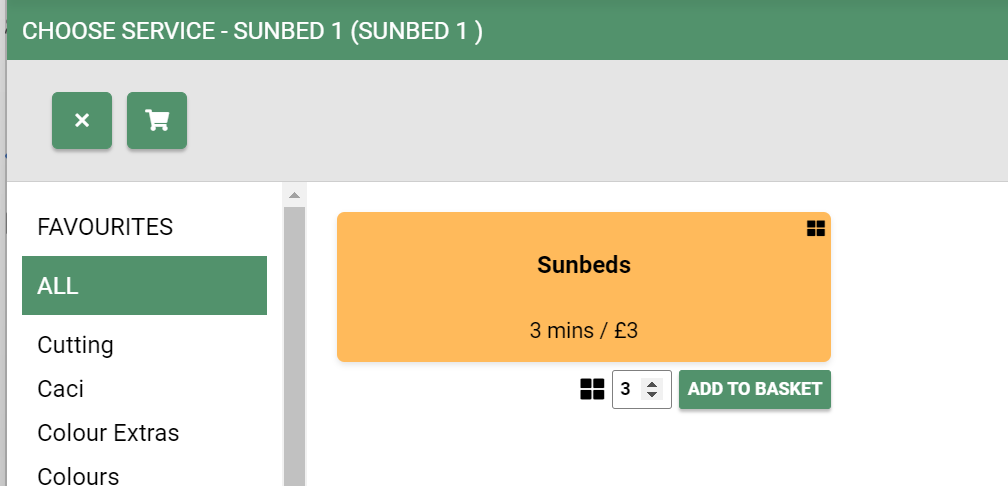 How to set up Sunbeds and Courses