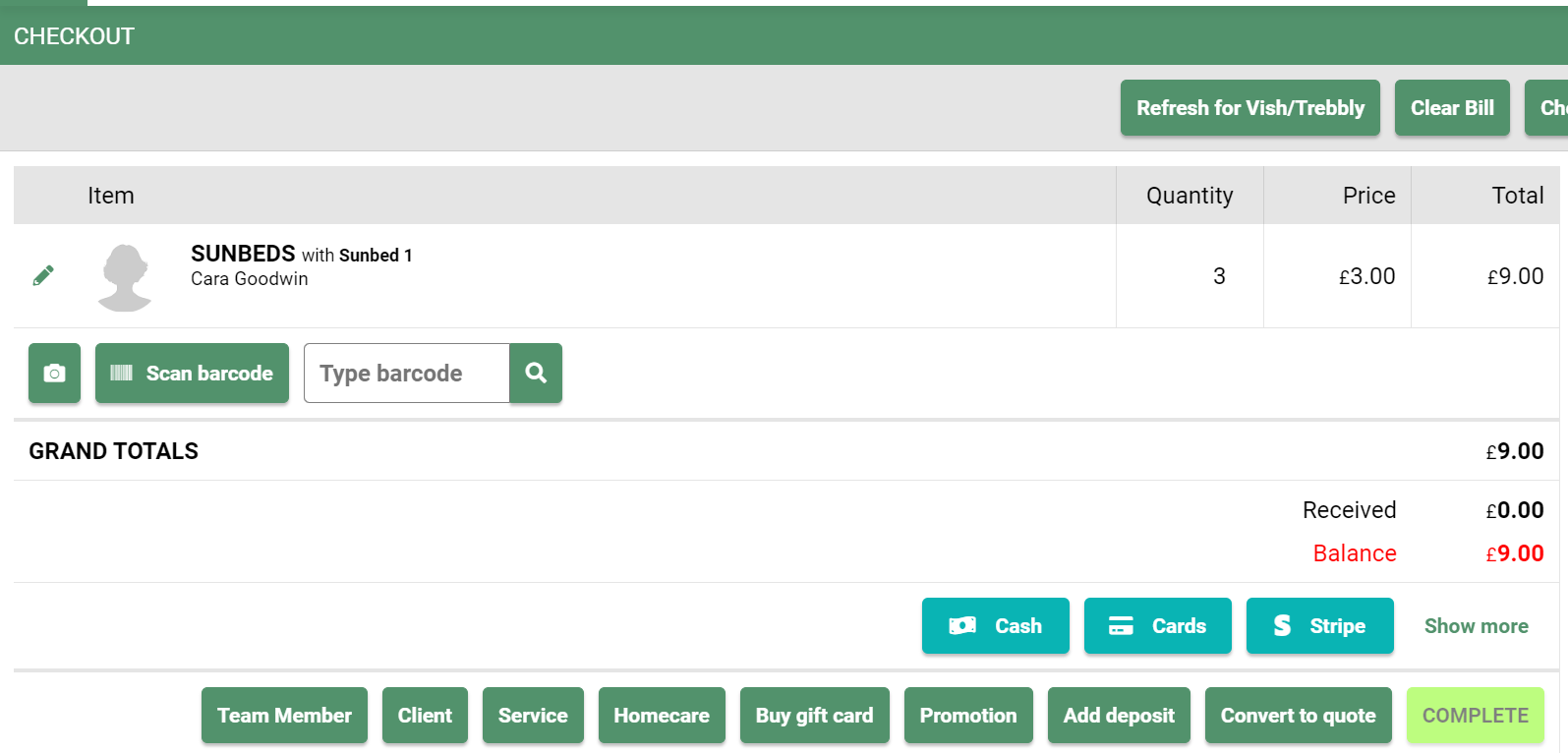 How to set up Sunbeds and Courses